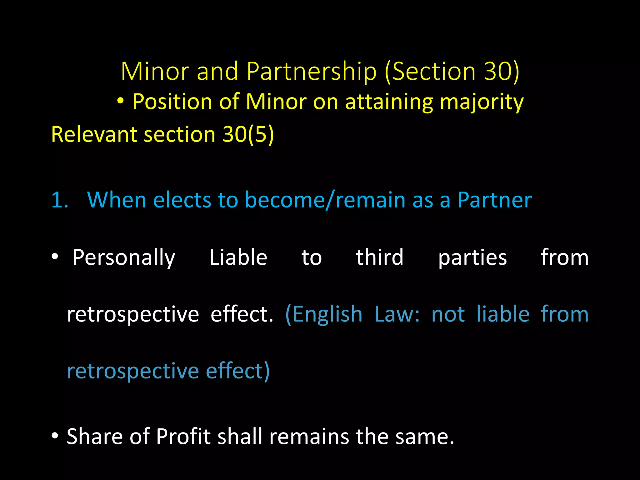 Minor as a partner | PPTX