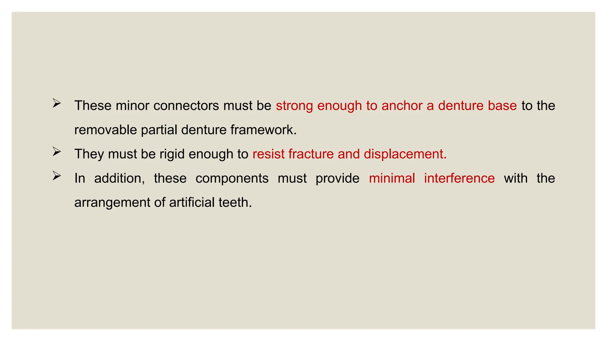 minor connectors .pptx REMOVABLE PROSTHODONTICS | PPTX
