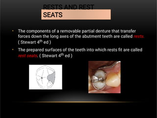 Minor connectors & rests in removable partial denture | PDF