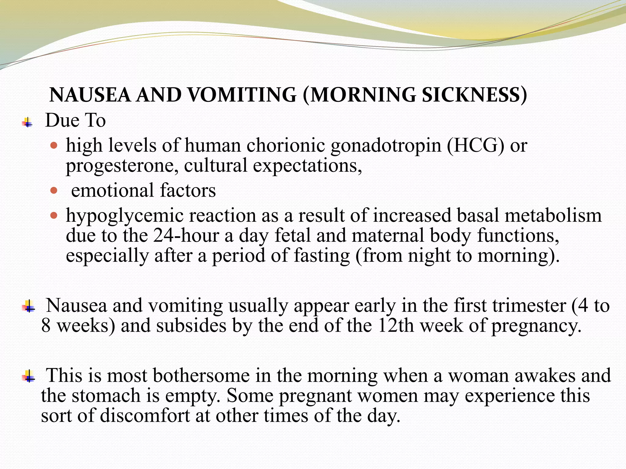 Minor disorders of pregnancy | PPTX