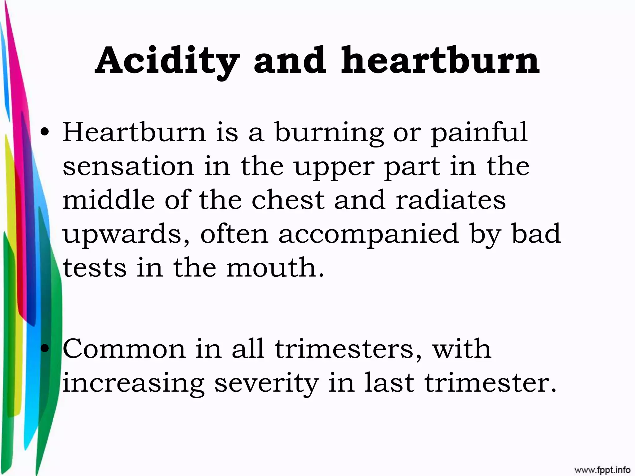 Minor disorders of pregnancy | PPTX