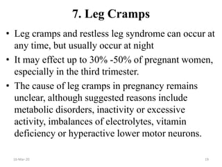 Minor disorders of pregnancy | PPTX