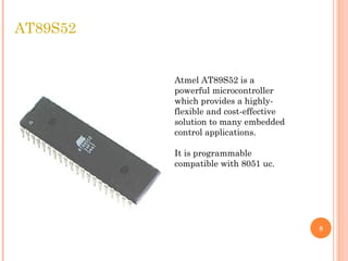 Tachometer using AT89S52 microcontroller with motor control | PPT
