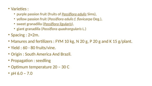 minor fruits of horticultural crops.pptx | Agriculture | Industries