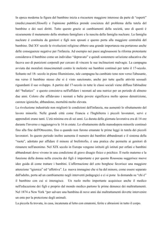 Minori ieri e oggi in condizioni di disagio | PDF