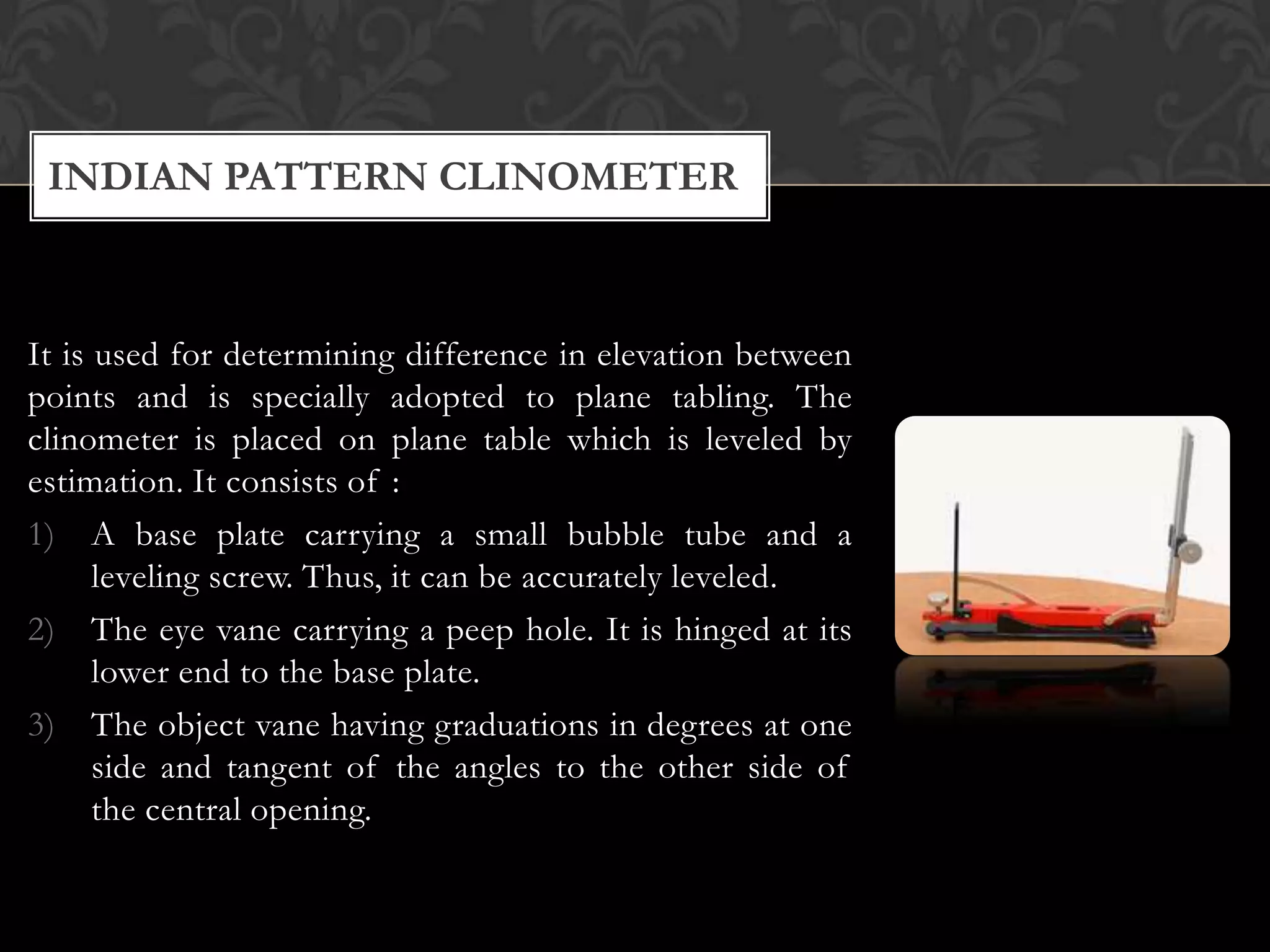 Minor instruments in surveying | PPTX