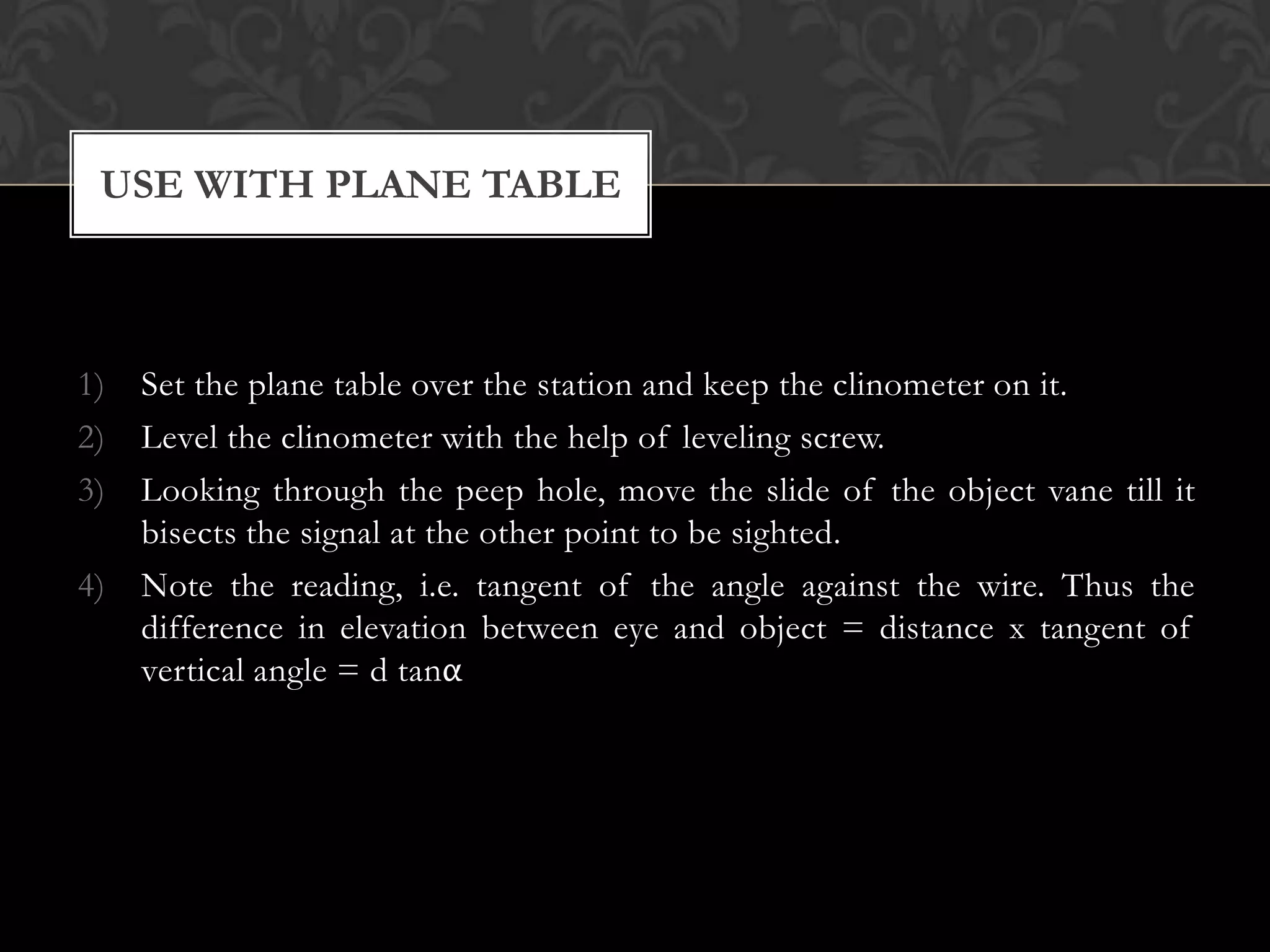 Minor instruments in surveying | PPTX