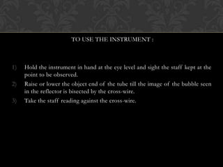 Minor instruments in surveying | PPTX