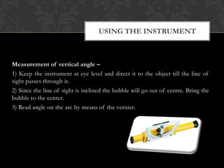 Minor instruments in surveying | PPTX