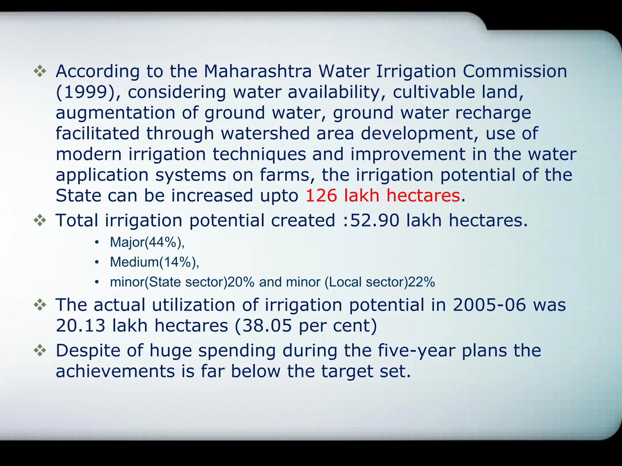 Minor Irrigation for water resources engineering | PDF