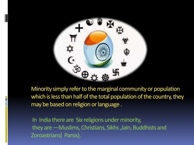 Minorities in india and their problems | PPTX | Debated Sensitive ...