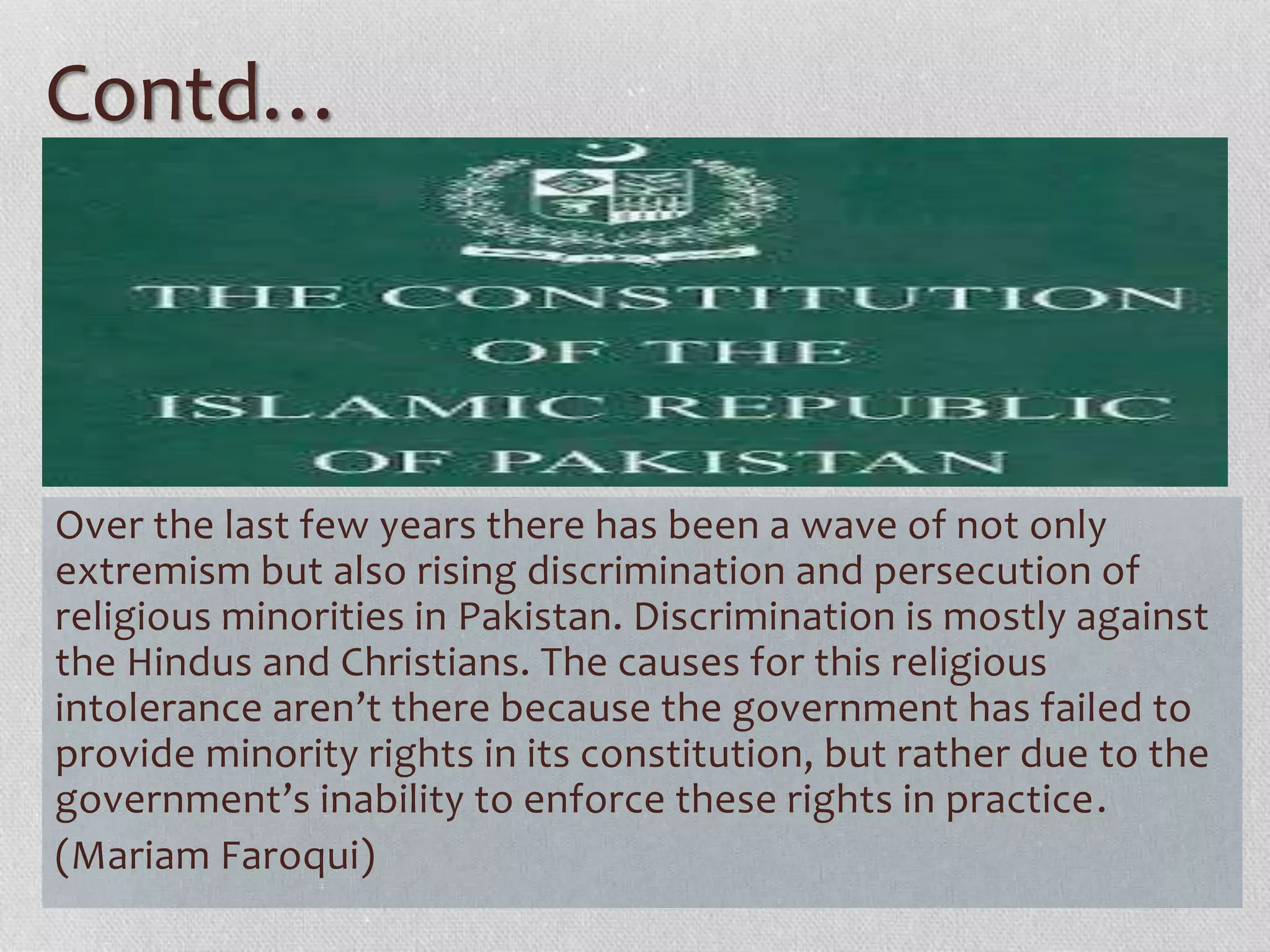 Minorities in pakistan | PPTX