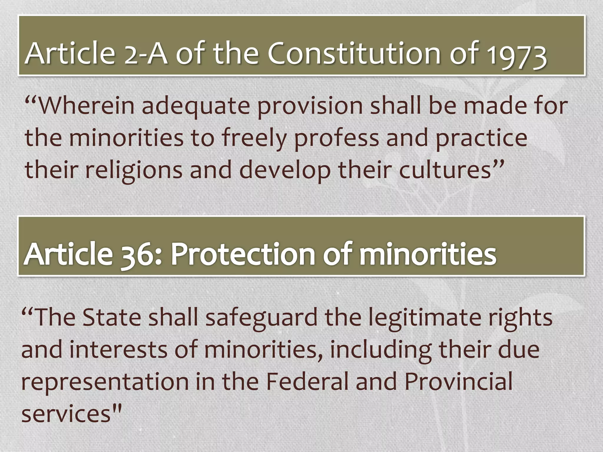 Minorities in pakistan | PPTX