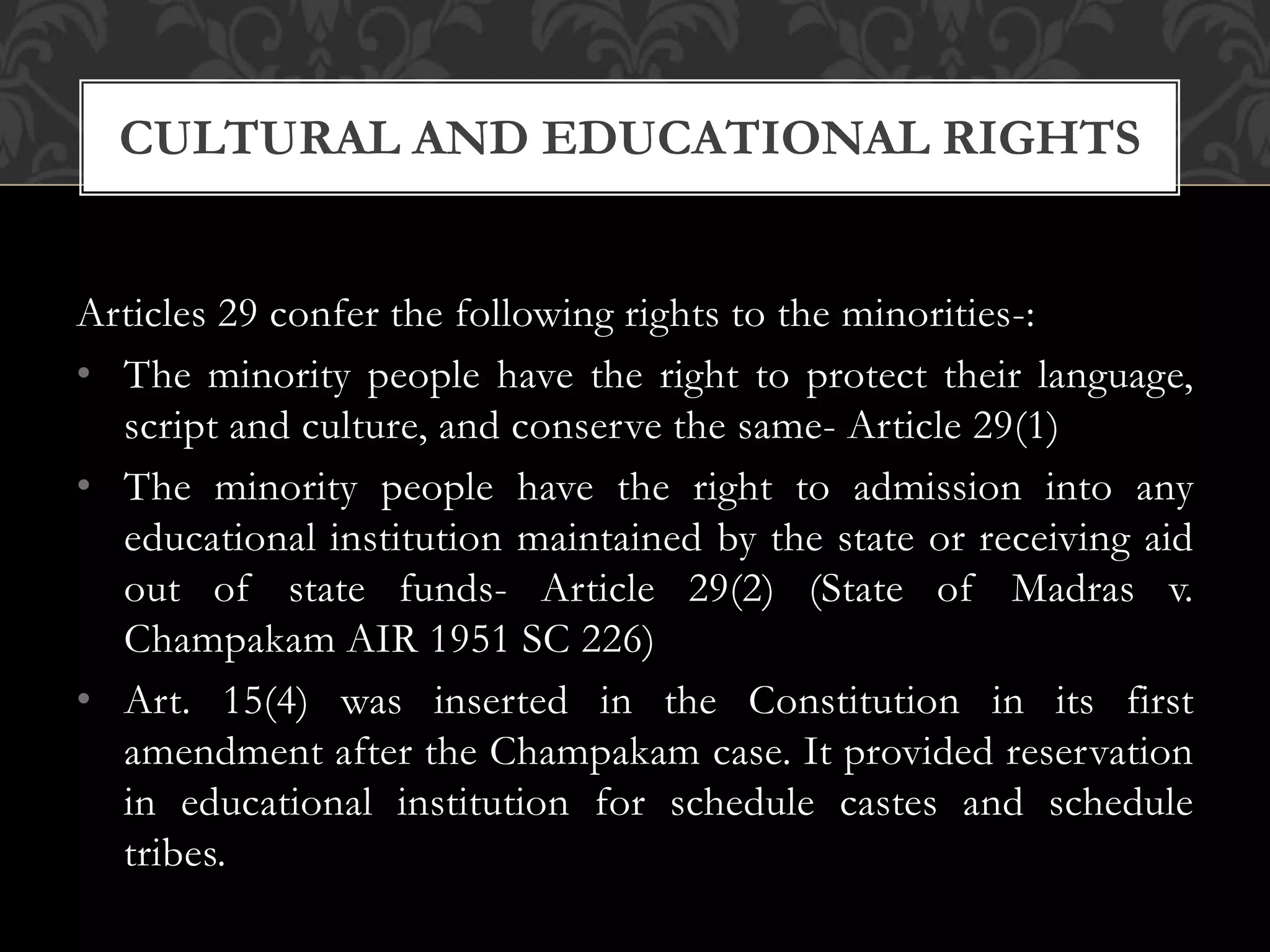 Minorities right in india | PPTX
