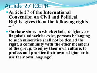 Minority rights social work prevention | PPTX