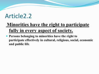 Minority rights social work prevention | PPTX