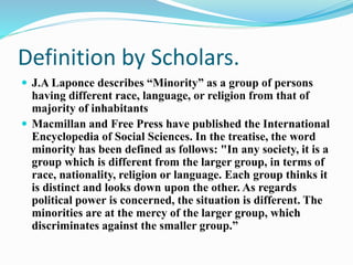 Minority rights social work prevention | PPTX