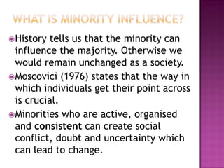 Minority Influence | PPTX