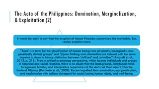 Minority Population Analysis: The Aeta of the Philippines | PDF