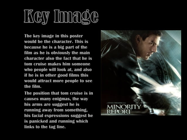 Minority Report Poster Analysis | PPT