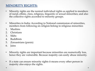 Minority rights in india | PPTX