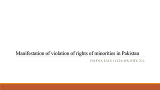 minority rights in pakistan .pptx