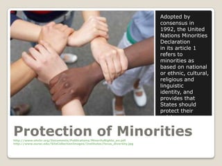 Minority rights presentation io 2012 10-31 | PPTX