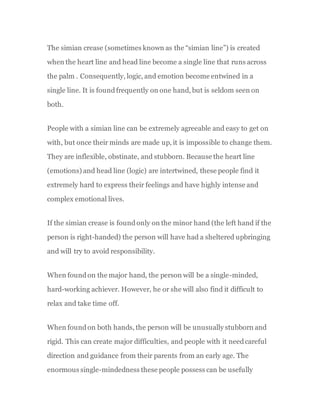 Minor lines at hands palmistry . | DOCX | Digestive Disorders ...