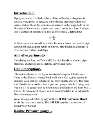 Minor losses elbow | PDF