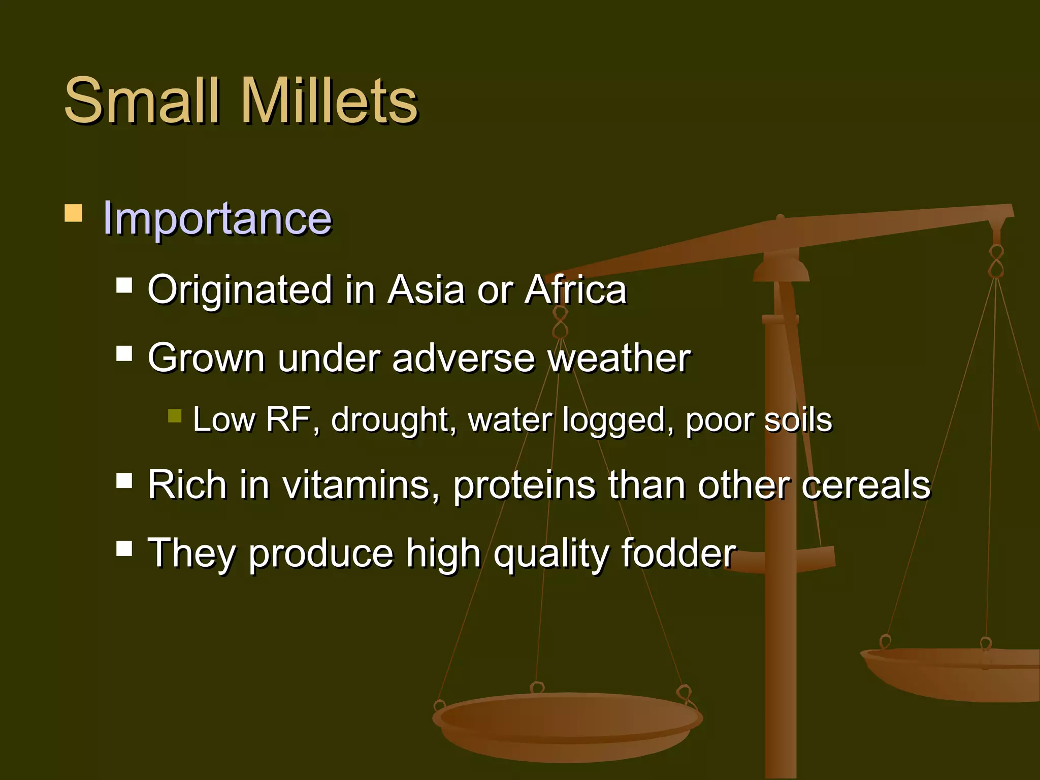Minor millets | PPT