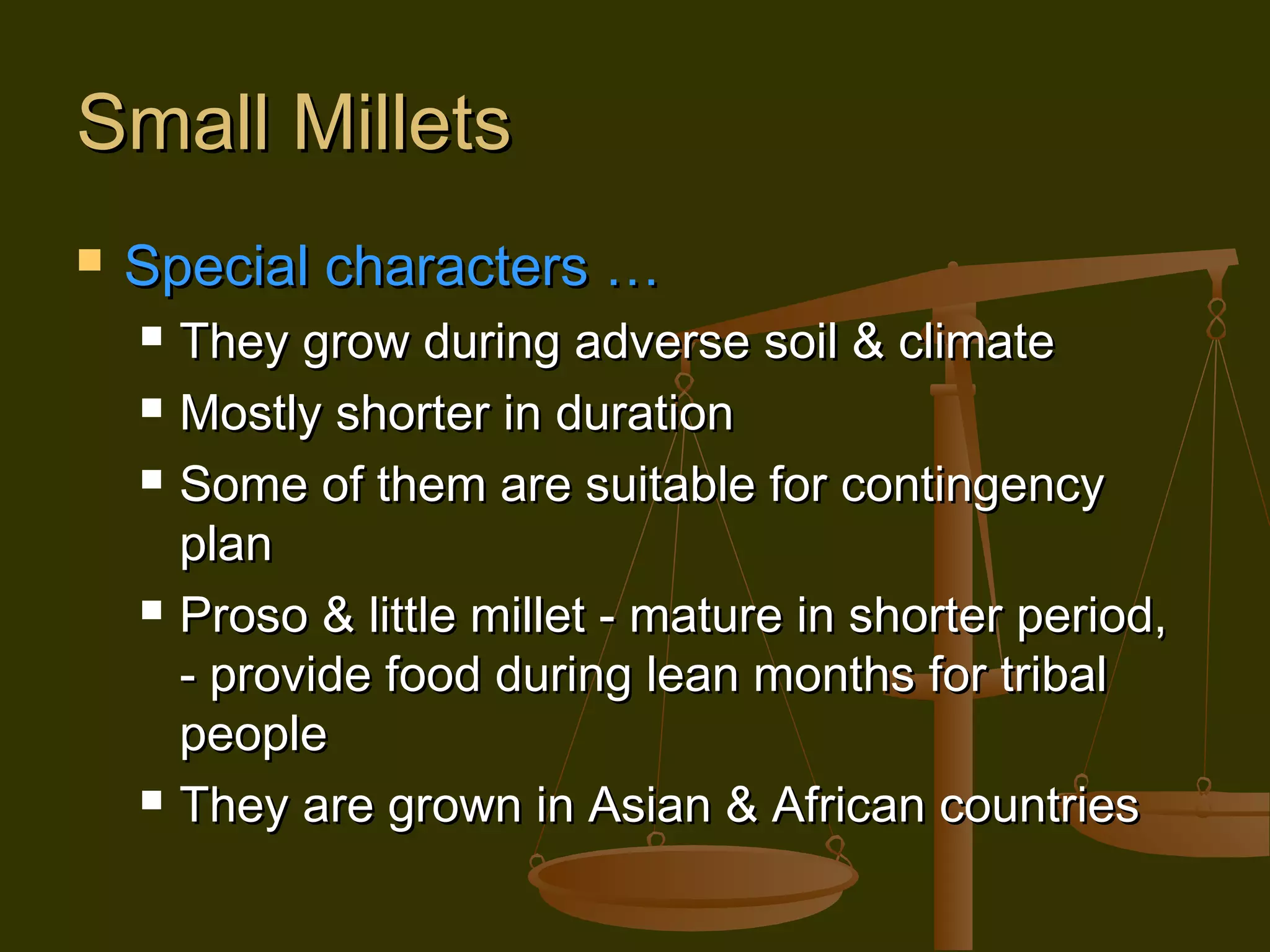 Minor millets | PPT