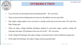 Design and implementation of luco converter | PPTX