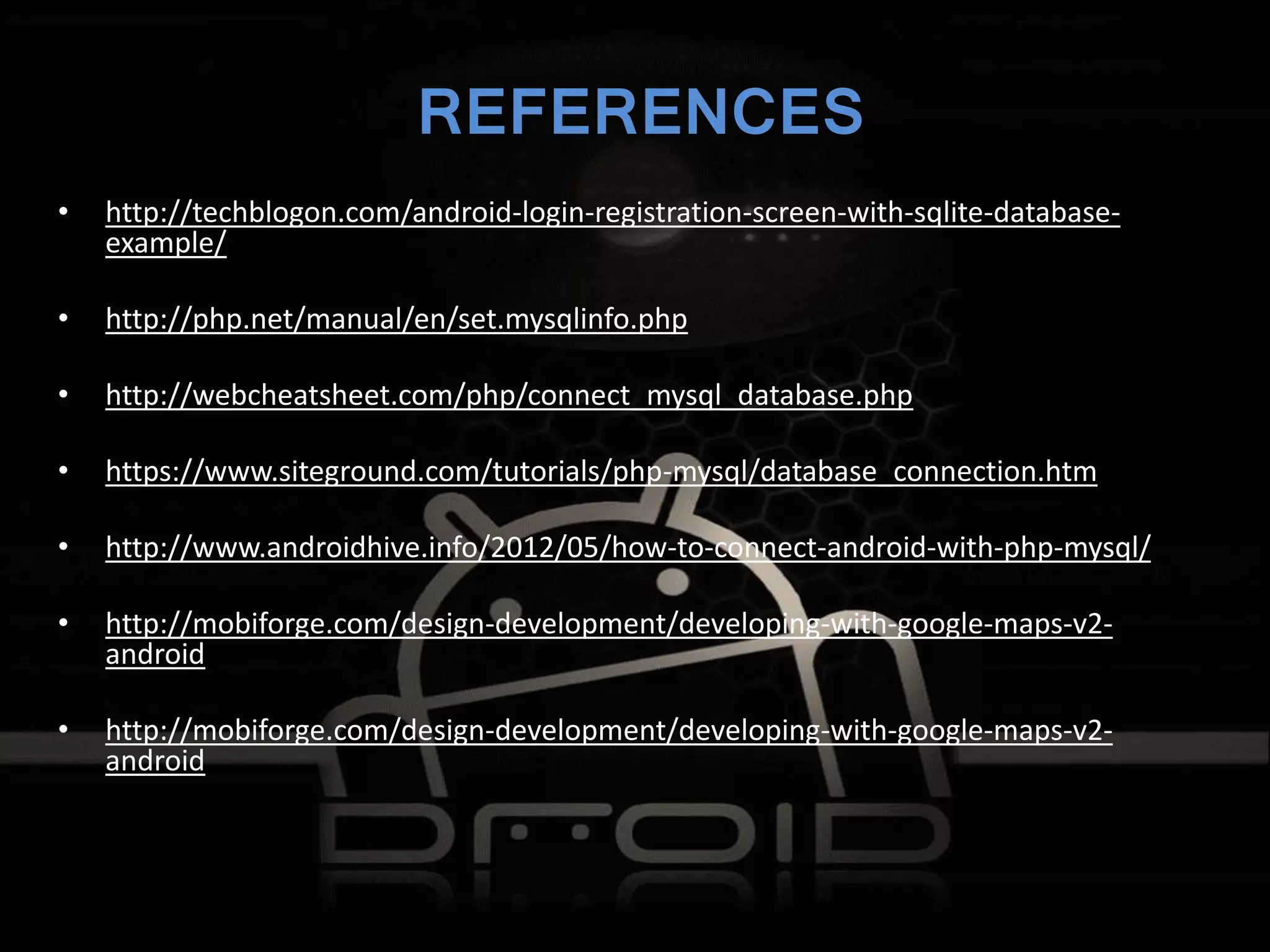 Android alumni application | PPTX