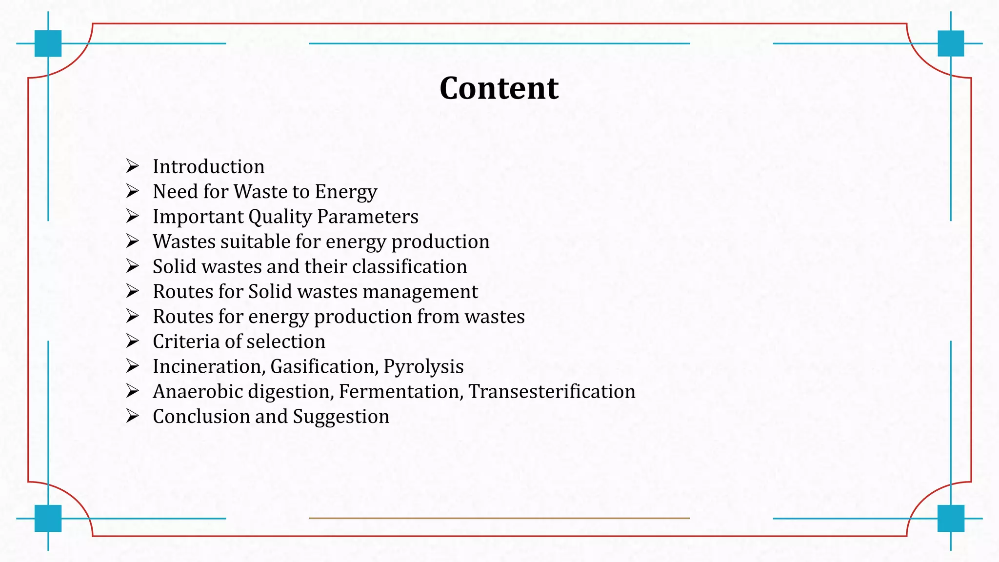 Waste to Energy Conversion | PPTX