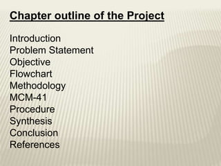 fe-MCM-41 Catalyst for CNT synthesis | PPTX