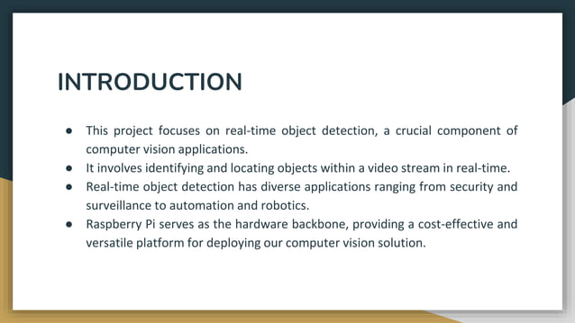 Real Time Object Detection Using Open Cv Ppt
