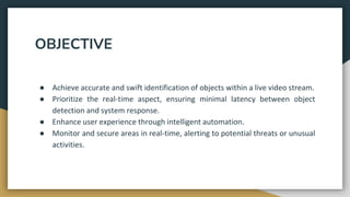 Real Time Object Detection Using Open CV | PPTX