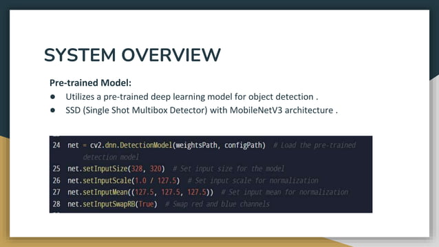 Real Time Object Detection Using Open CV | PPTX