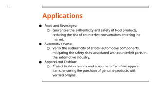 fake product identification using blockchain user can sell and buy ...
