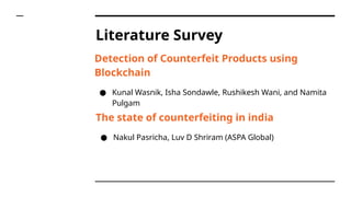 fake product identification using blockchain user can sell and buy ...