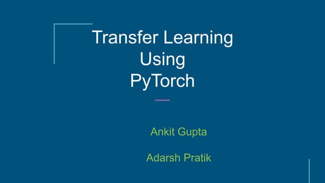Transfer Leaning Using Pytorch synopsis Minor project pptx | PPT