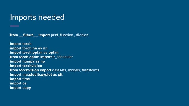 Transfer Leaning Using Pytorch synopsis Minor project pptx | PPT