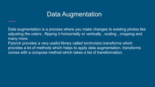 Transfer Leaning Using Pytorch synopsis Minor project pptx | PPT