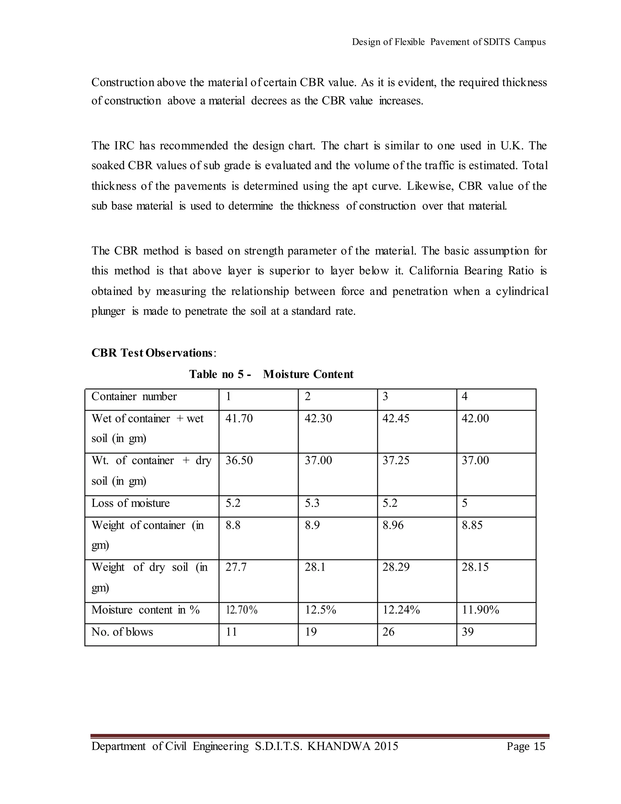" Design of Flexible Pavement " | PDF
