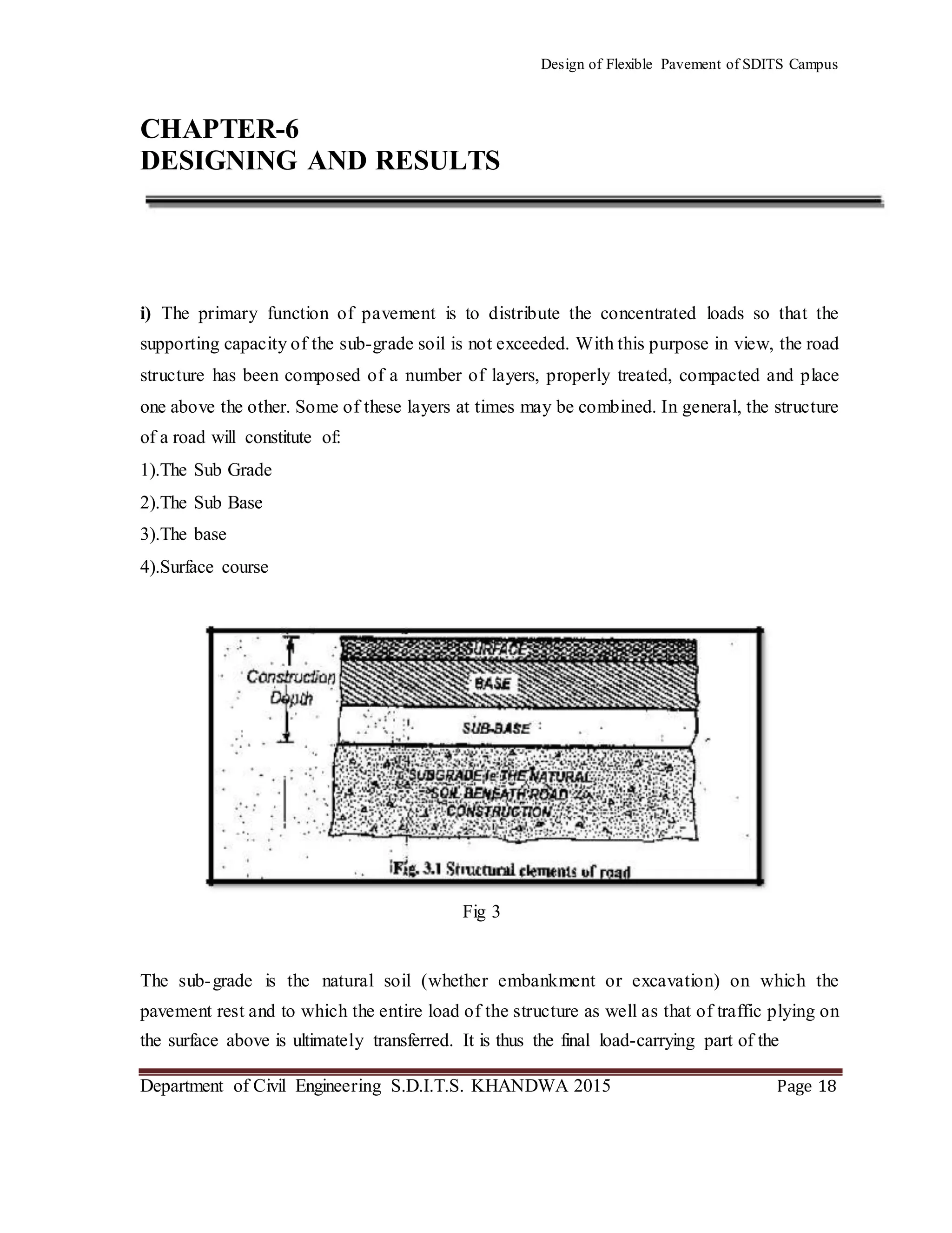" Design of Flexible Pavement " | PDF