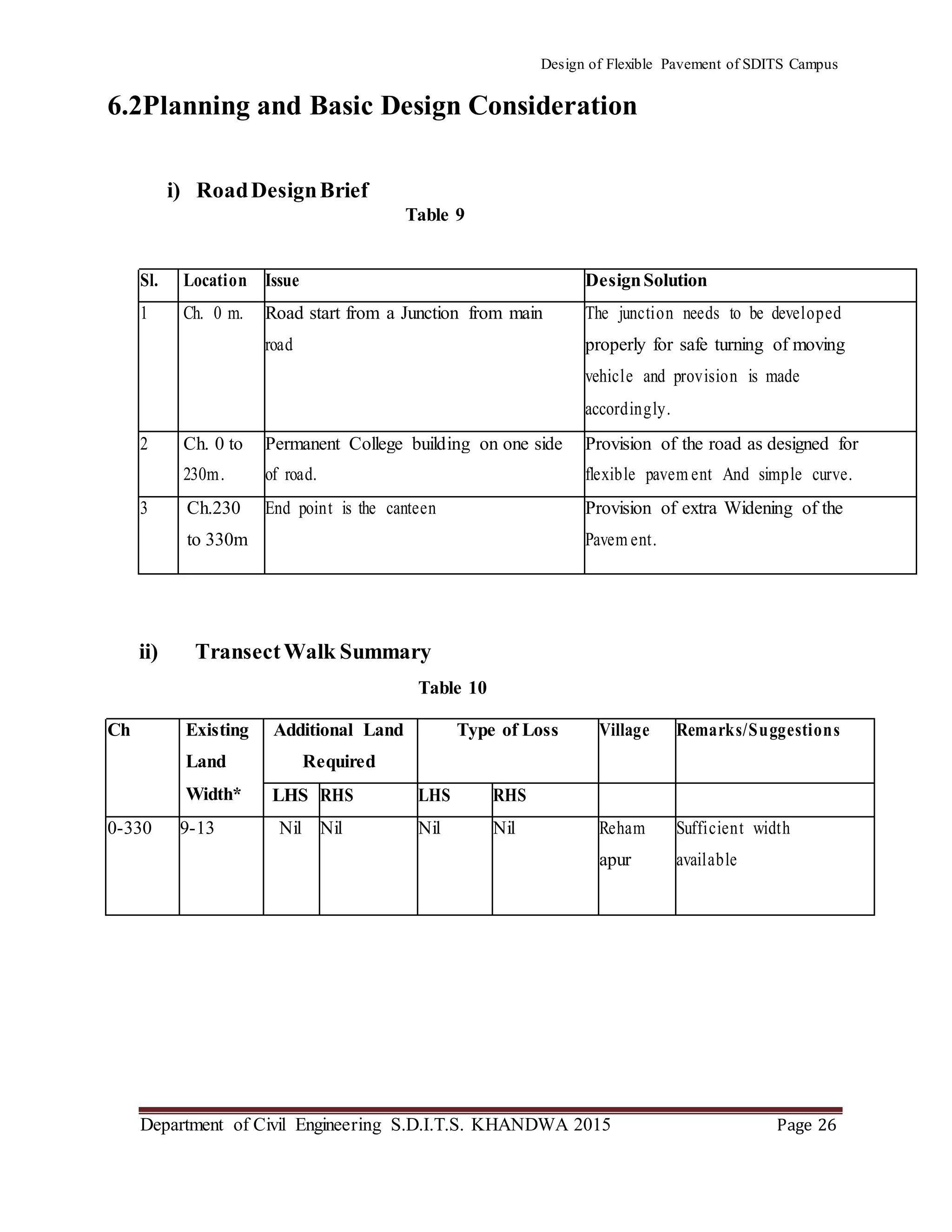 " Design of Flexible Pavement " | PDF