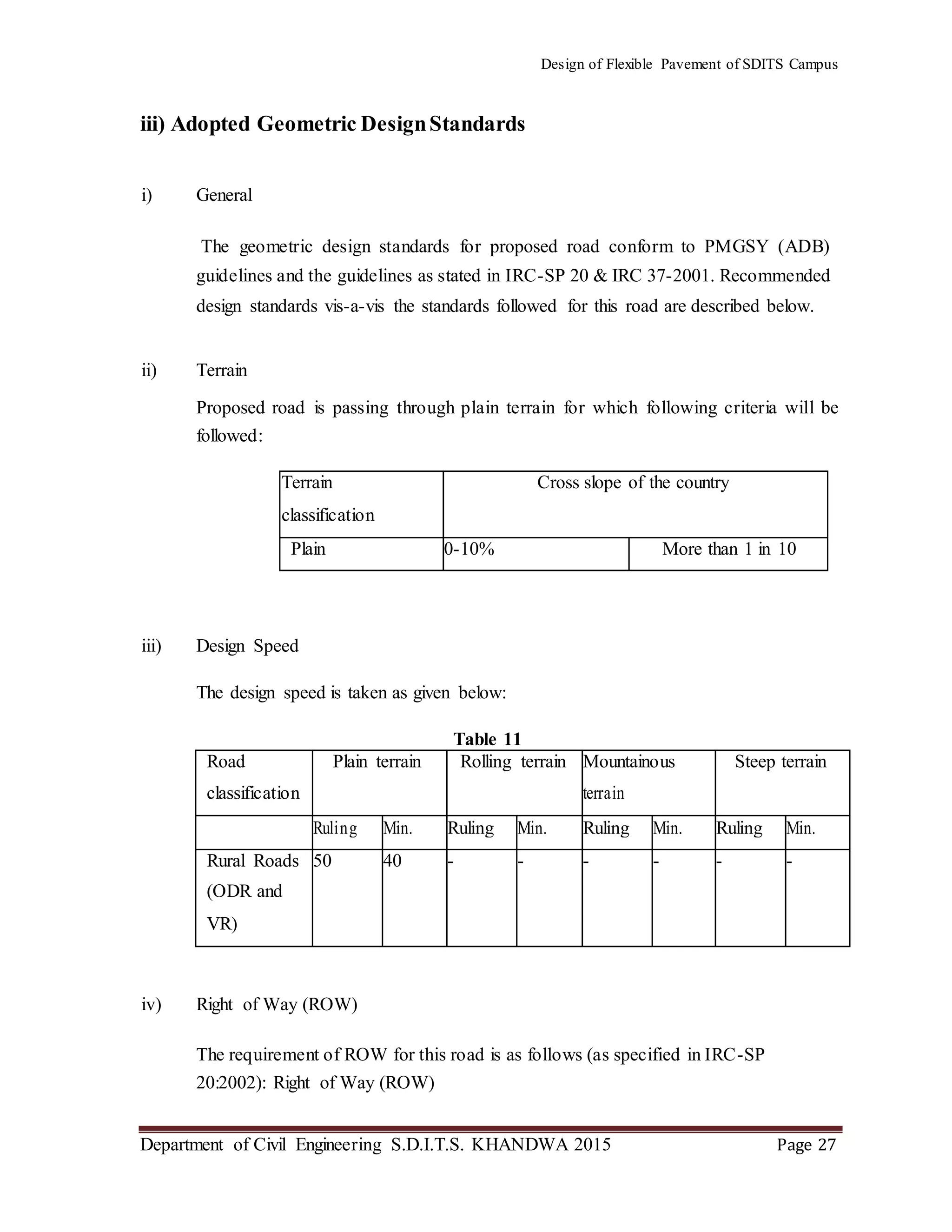 " Design of Flexible Pavement " | PDF