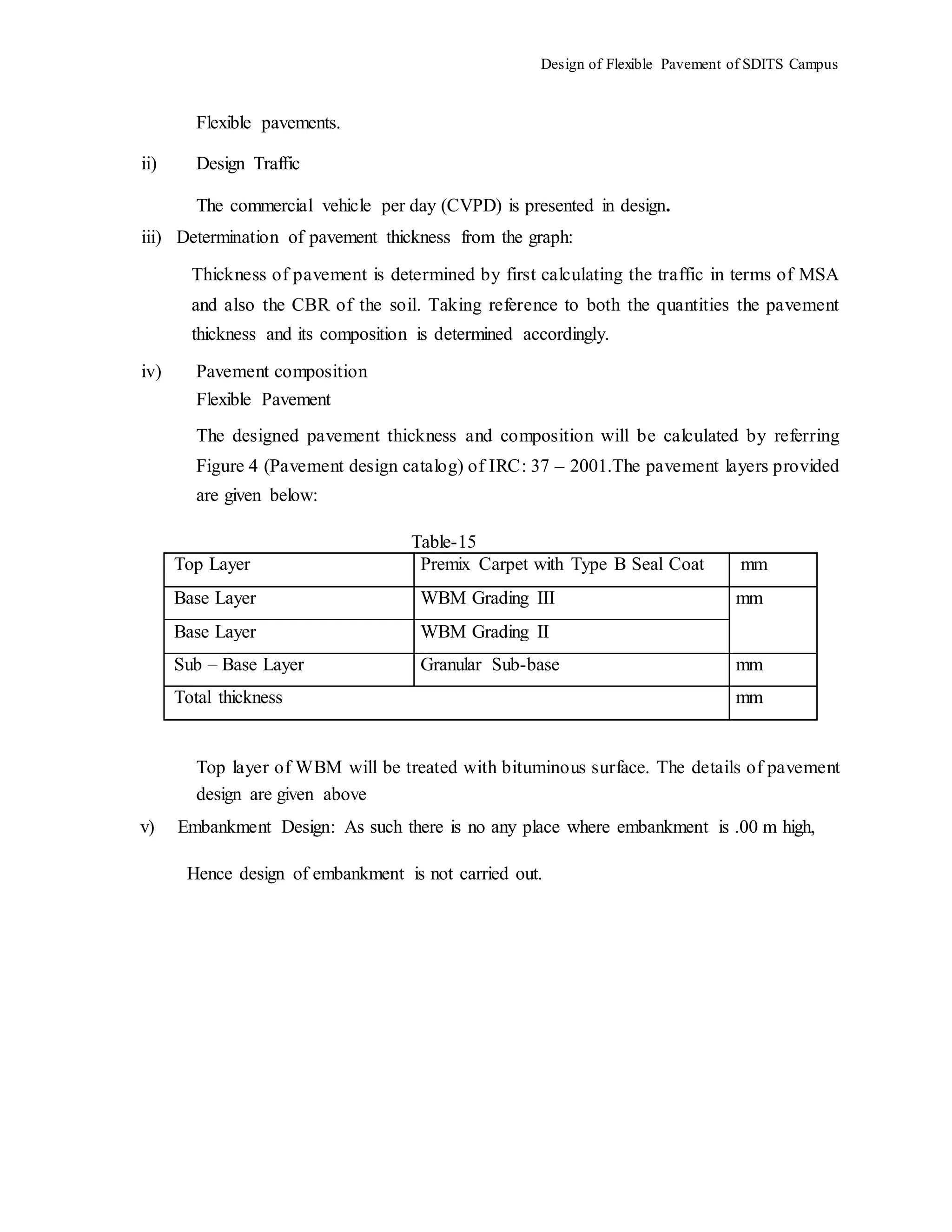 " Design of Flexible Pavement " | PDF