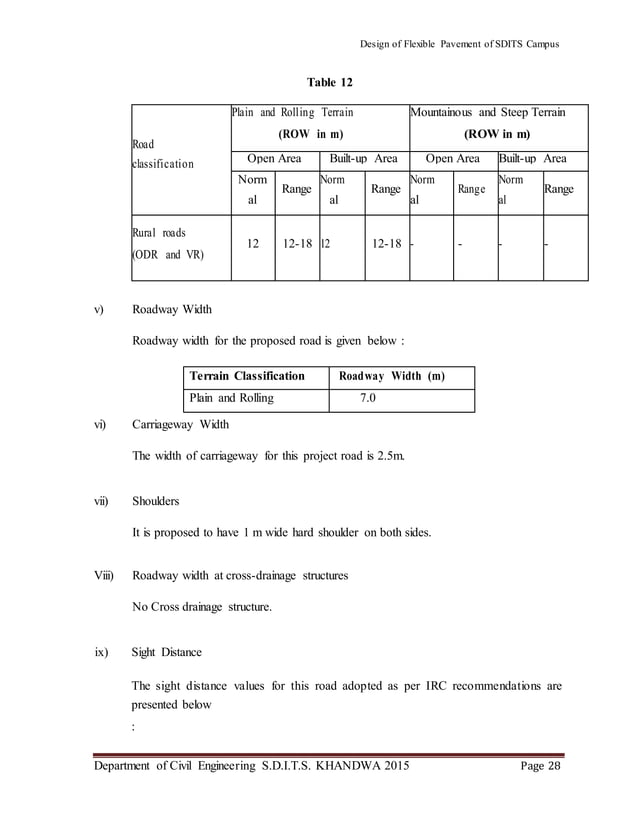 " Design of Flexible Pavement " | PDF