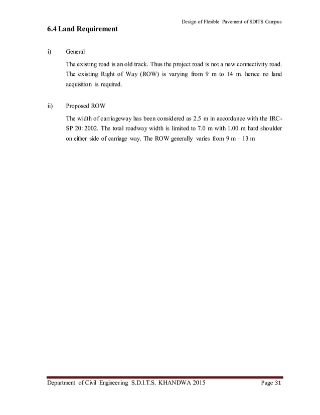 " Design of Flexible Pavement " | PDF